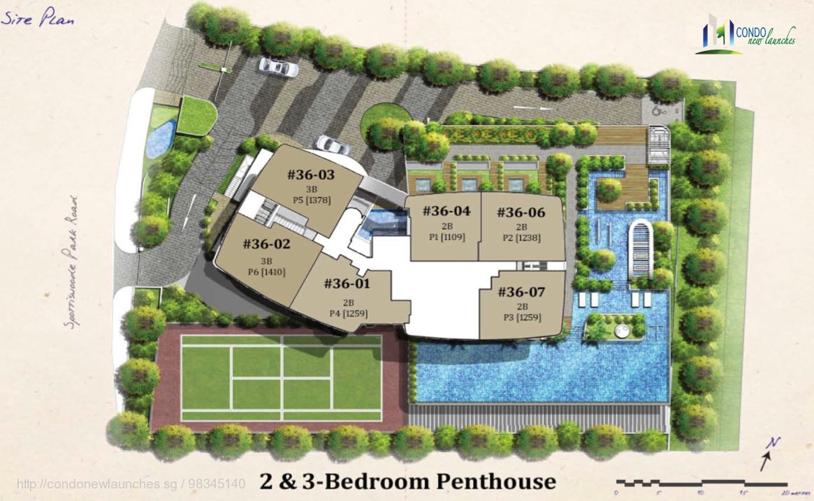 spottiswoode suites site plan penthouse
